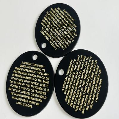 China Custom Clothing Hang Tags Clear and Customizable for Your Branding Solutions for sale