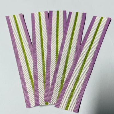 China Custom Woven Clothing Labels Needle Loom Technology Iron On Backing Personalized Designs for sale