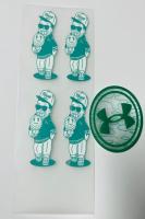 China Express Shipping and Ink Screen Printing Heat Transfer Clothing Labels for Pet Size 38*54mm for sale