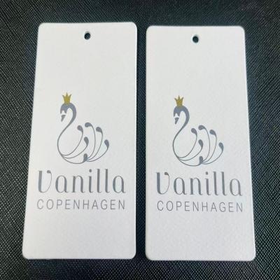 China Fits Most Standard Tags Custom Clothing Hang Tags Clear Perfect for Apparel Manufacturers Clothing Retailers and Designers for sale