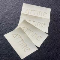 China 0.4mm Thickness Woven Clothing Labels Featuring Iron On Backing Perfect for Custom Logo Branding on Apparel and Textiles for sale