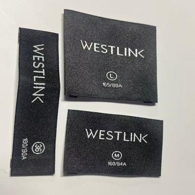 China Woven Custom Garment Tags including Woven Logo ideal for garment labeling apparel branding and textile branding solutions for sale