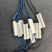China Embossed Plastic Tag Fastener Featuring Adjustable Rope Length Ideal for Secure Tagging Solutions in Various Industries for sale