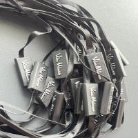 China 100 Pieces Black Hang Tag String Plain Rectangle Durable Strong Suitable for Garment Accessories Packaging and Labeling for sale