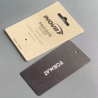 China Round Custom Clothing Hang Tags Made To Securely Attach Tags To Products Suitable For Apparel Manufacturers And Retailers for sale