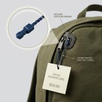 China Lightweight Security Loop Plastic Tag Fastener For Retail Shops Dark Blue for sale