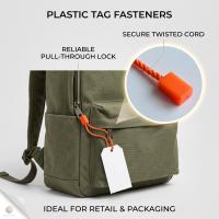 China Fabrics Orange Plastic Tag Fastener Retail Store Clothing Accessory for sale