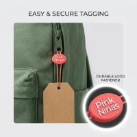 China OEM Bulk Quantities Plastic Fastener Hang Tags With Snap Lock Pins And Security Loops for sale