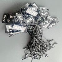 China Hanging Tags Black Hang Tag String Style 0.1 Ounces Lightweight Strong Material for Apparel Labeling and Merchandise Tags for sale