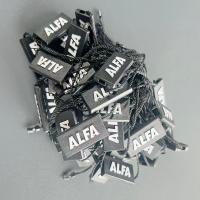 China Hanging Tags Black Hang Tag String Style 0.1 Ounces Lightweight Strong Material for Apparel Labeling and Merchandise Tags for sale