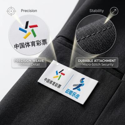 China Broad Loom Custom Garment Tags Durable and Stylish Apparel Labels Custom Solutions for Clothing Manufacturers for sale