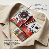 China Quick Sample Woven Clothing Labels Fast Turnaround 3 5 Days Custom Garment Tags Logo Branding for sale