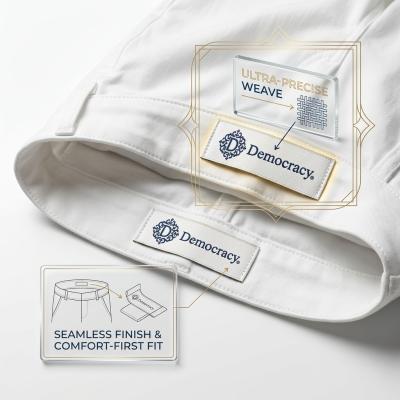 China Craft Embroidered Woven Garment Labels Custom For T Shirt for sale