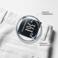 China Custom Embroidery Woven Clothing Labels Tags For Hats T Shirt for sale