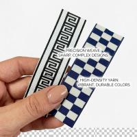 China Colorfast Wash Resistant Woven Clothing Labels Fade Proof 50 Washes Garment Tags Custom Logo for sale