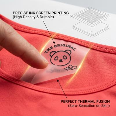 China Customized Heat Transfer Clothing Labels Pet Size mm According To Your Request Or Artwork Label Type Printing Label for sale