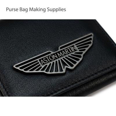 China Bulk Purse Making Hardware Accessories Gold Plated Label For Handbag Stitching for sale