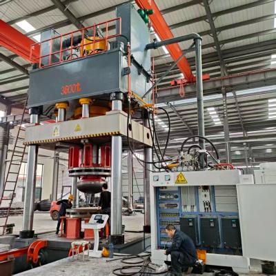 China 3600T/1200T hot hydraulic press machine for tank dish making for sale