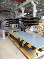 China 30m/Min 10 Ton Battery Motorized Transfer Trolley For Steel Pipe Movement for sale