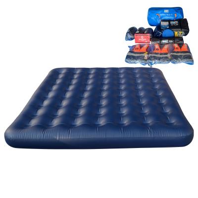 China Foldable Camping Outdoor Weatherproof Folding Travel PVC Portable Inflatable Bed Customized Custom Made Sets for sale