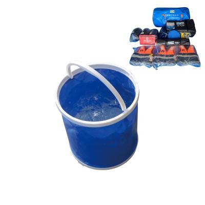 China Travel Viable Outdoor Portable Outdoor Storage Multifunctional Folding Camping Bucket Sets for sale