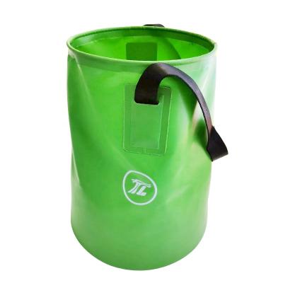 China Sustainable Outdoor Travel Sets PVC Tarpaulin Multicolor Portable Camping Folding Bucket for sale