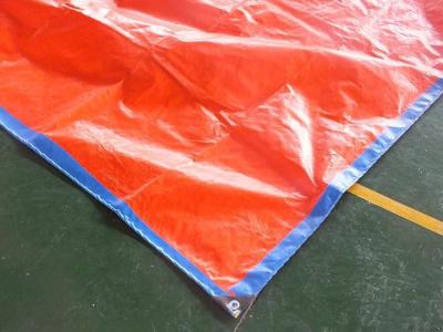 China Heavy Duty PE Tarpaulin Sunscreen Sunshade Sunshade Cover Fabric Thickened Waterproof Canvas Tarpaulins Orange Or White Blue Tarpaulins for sale
