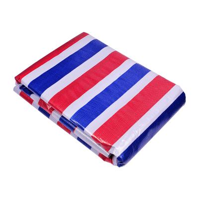 China Stain Resistant Colorful Tape PE Thickened Tarpaulin Rain Proof And Heat Insulation Sunshade For Pit Canvas Tarps for sale