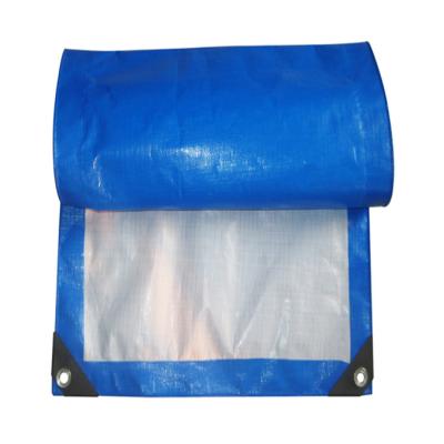 China Stain Resistant Blue White Thickened Rainproof Fabric Waterproof Sunscreen Sunshade Cover PE Tarpaulin Canvas Tarps for sale