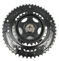 China Hot sale Gary color mountain bicycle chain wheel and crank. 3 speed  Mountain bike sprocket set 28 38 48T 165MM. for sale