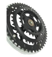China Hot sale Gary color mountain bicycle chain wheel and crank. 3 speed  Mountain bike sprocket set 28 38 48T 165MM. for sale
