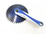 China BICYCLE CHAIN WHEEL AND CRANK C P COLOR 170 MM 38 T 36 T FIX BIKE for sale