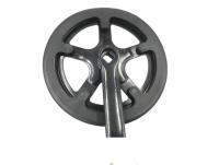 China Black Bicycle Chainwheel Crank With Double Plastic Cover 36T 152mm 165MM for sale