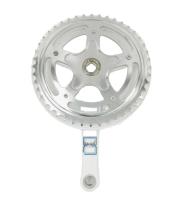 China White Color 20 Inch Single Chain Wheel Crankset 40T 165MM Customization for sale
