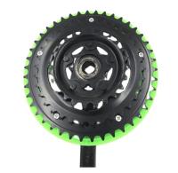 China Green  Mountain Bicycle Chainwheel Crank 3 Speed Crank Set  24 34 42 T 165MM for sale