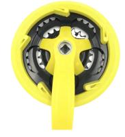China Yellow Color 3 Speed Mtb Crankset Mountain Bike Sprocket 24 34 42 T * 165MM for sale