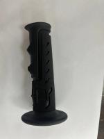 China Standard Size Black Bicycle Rubber Handle Grips Weather Resistance for sale