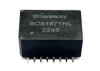 China Common Mode Chokes 150 Uh Ethernet Magnetic Transformers HM2102NL for sale