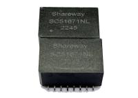 China 10/100BASE-T PoE 350 MA SMD LAN Transformer 7490140141 for sale