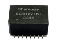 China PM-DB2751 SMD Power Over Ethernet Transformer 16 Pins Dual Core for sale