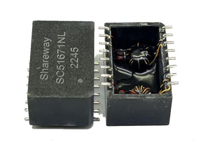 China 7490140111 Surface Mount 1 Port Ethernet Magnetic Transformers For Routers for sale
