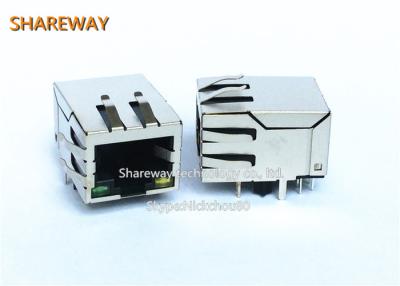 China Shareway 10G RJ45 Ethernet Connector 1x1 Tab Down Single Low Profile JT4-1108HL for sale