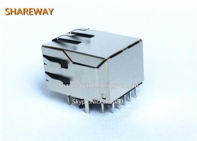 China Shareway Single Integrated RJ45 Connector Designed For Power Over Ethernet 74984104400 for sale