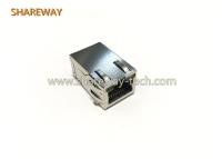 China Industrial IoT Systems PoE RJ45 Connector Suitable for High Temperatures 350 micro H Inductance and 1 1 Turns Ratio for sale