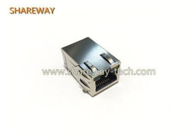 China Industrial IoT Systems PoE RJ45 Connector Suitable for High Temperatures 350 micro H Inductance and 1 1 Turns Ratio for sale