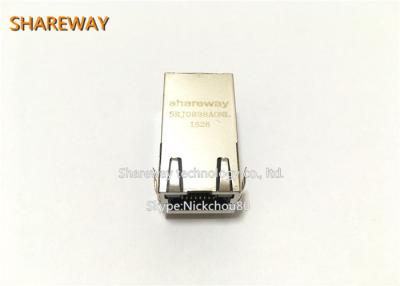 China JXK0-0190NL RJ45 1000base T Connector Single Port For PoE Applications for sale