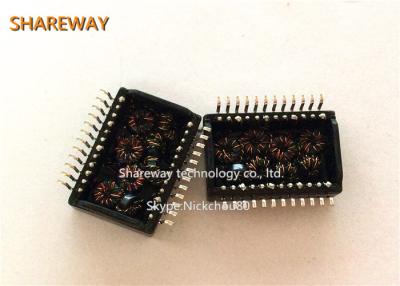 China H5019NL Four cores 24 pins SMT Ethernet Lan Transformer for network for sale