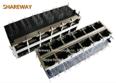 China Multi Port RJ45 Modular Jack JC0-3022NL 90.6X28.24X28.7mm For Mobile Data Acquisition for sale