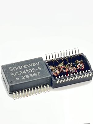 China 10/100BASE-Tx Magnetics Module LAN1011-80 LAN Transformer Single port configuration for sale
