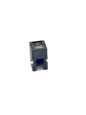 China RJ11 CONNECTOR  RJJU-44-141-E3H-007 MODULAR CONN, R/A, JACK, 4P4C, 1PORT, TH for sale